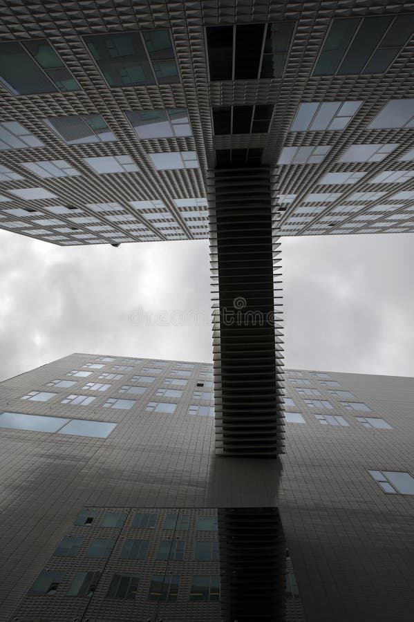 Overflow Bridge Looked from Down at Paleis Van Justitie at Amsterdam ...