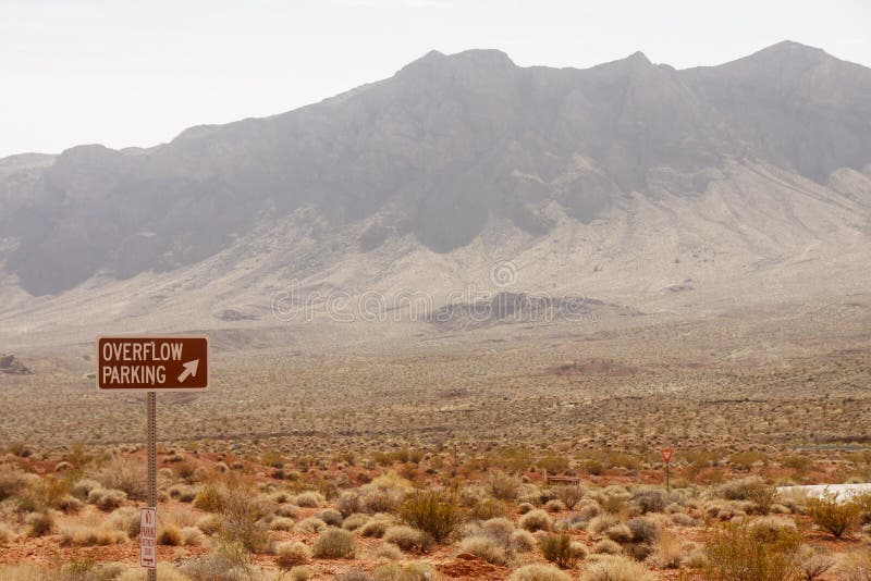 Overflow Parking Pointing Toward Desert Stock Image - Image of scenic ...