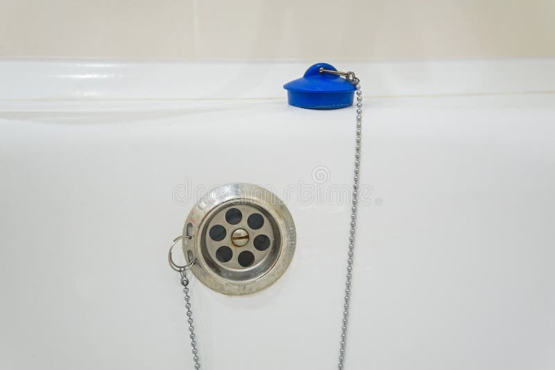 Overflow-prevention Device in Bathtub Stock Image - Image of overflow ...