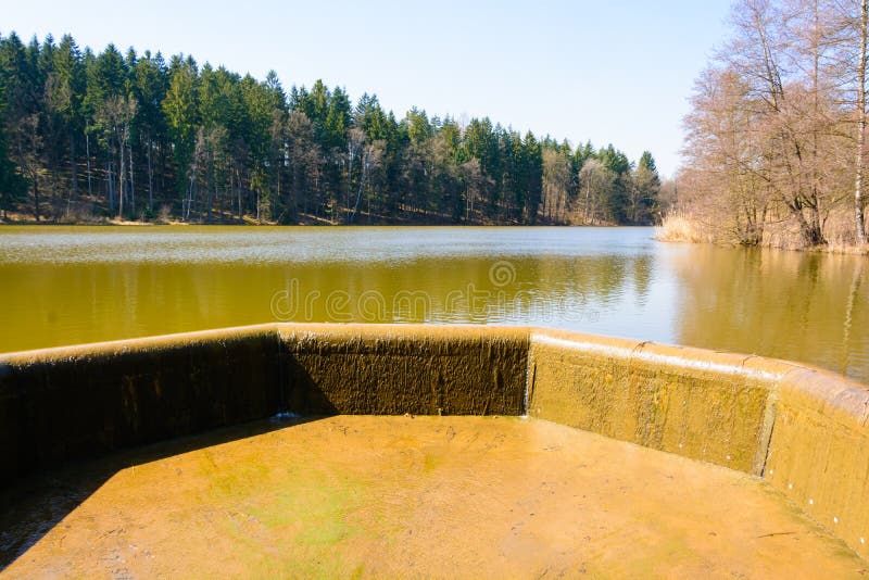Overflow of Water in the Lake Stock Image - Image of bank, side: 91289359