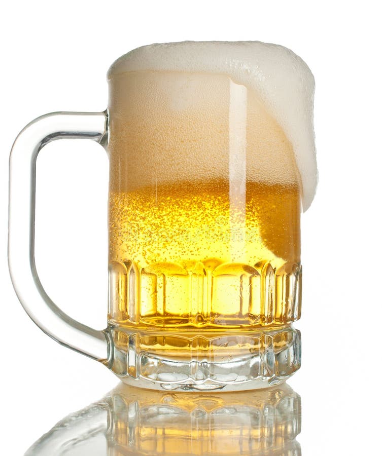 Beer Overflowing stock image. Image of full, head, alcohol - 157797