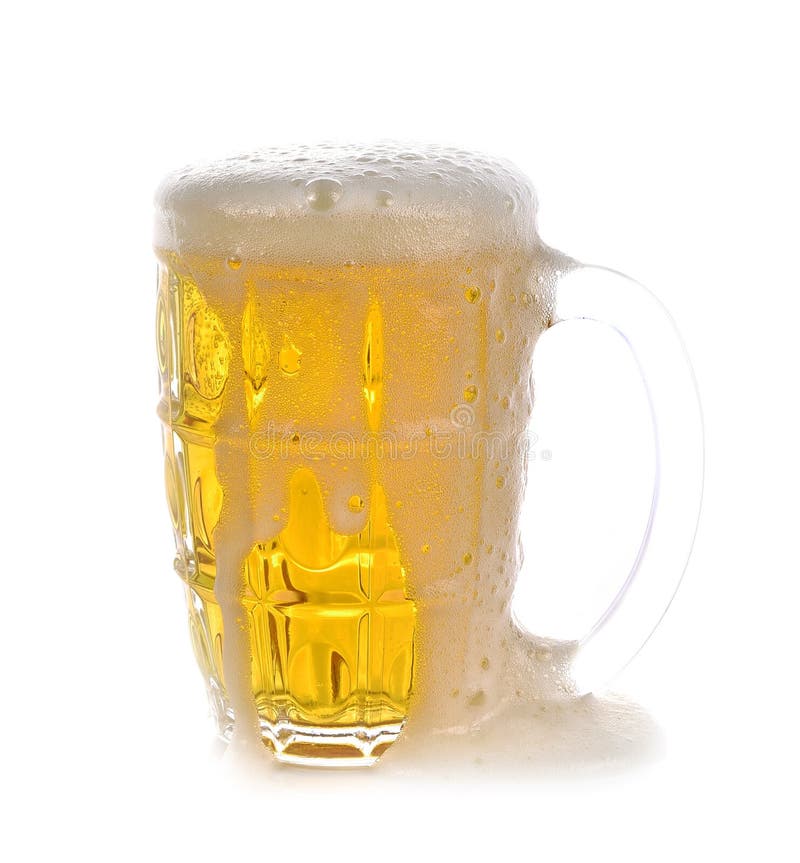 Overflowing beer glass stock image. Image of angle, copyspace - 45621261