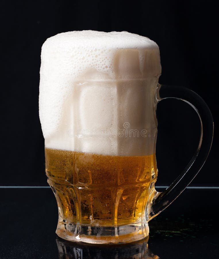 Overflowing beer stock image. Image of pure, overlowing - 36936001