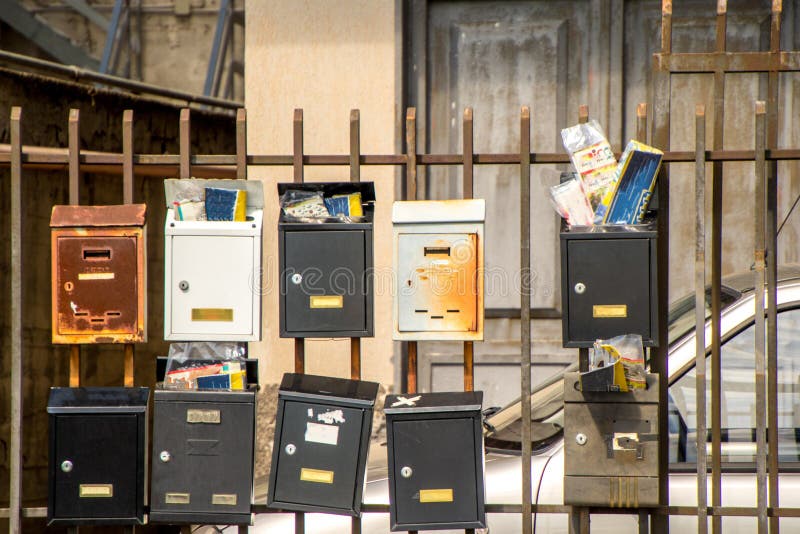 Overflowing Junk Mail stock image. Image of mailbox - 125551311