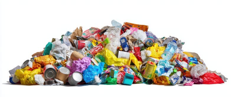 The Overflowing Pile of Mixed Waste Highlighting Environmental ...