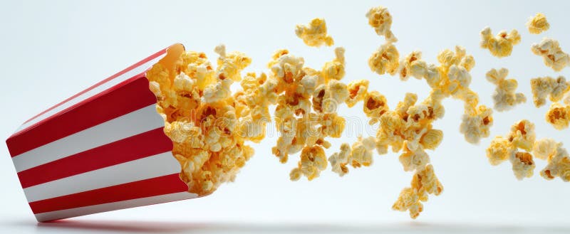 The Overflowing Popcorn Bucket Spilling Onto a Clean Surface.AI ...