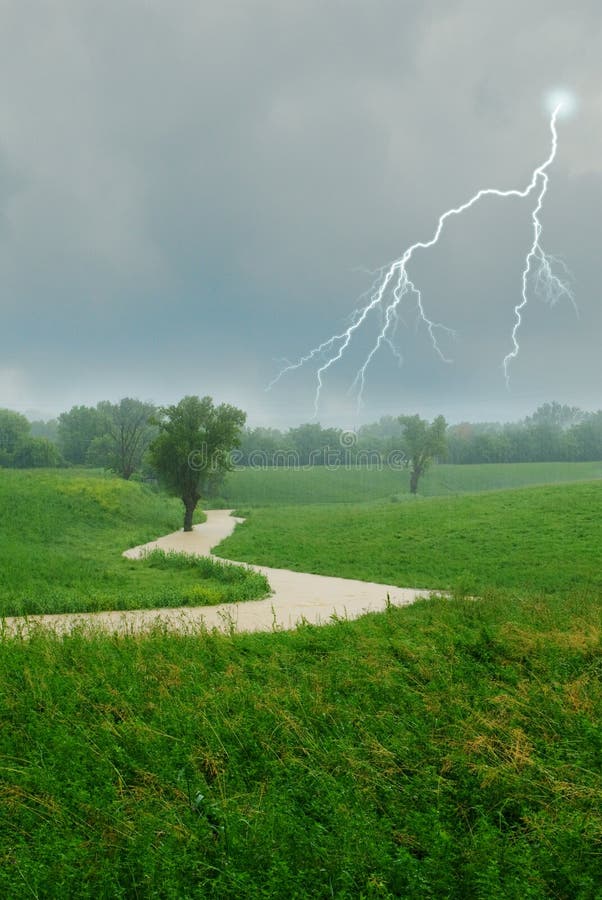 Overflowing river stock image. Image of flood, space - 15321653