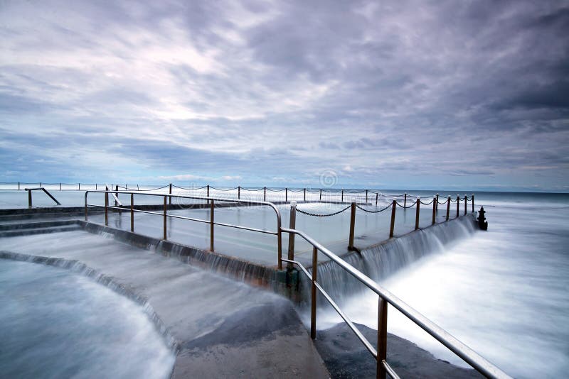 Overflowing rough seas stock image. Image of cliff, lake - 40336035