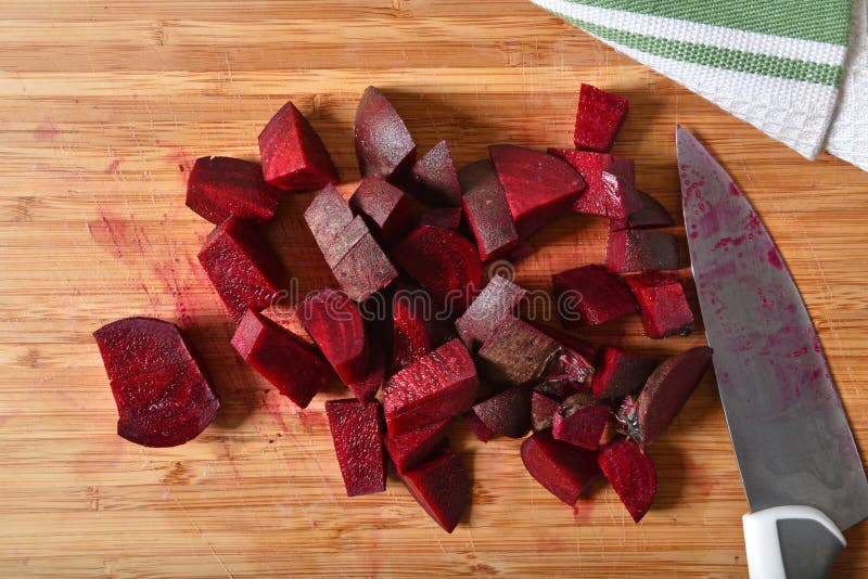Overhead View of Diced Beets Stock Image - Image of food, overhead ...