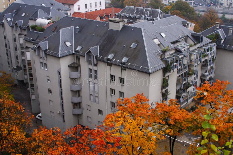 Overhanging Grey Roof of a Modern New Building in a Shopping Centre ...