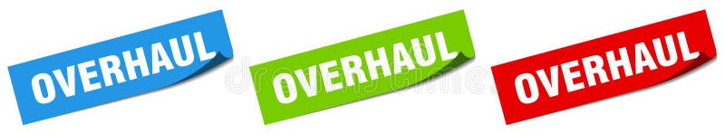 Overhaul Banner. Overhaul Speech Bubble Label Set. Stock Vector ...