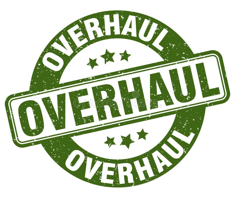 Overhaul Stamp. Overhaul Label. Round Grunge Sign Stock Vector ...