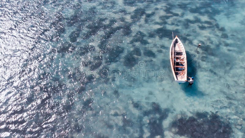 Overhead Aerial View of Beach and Boats Stock Image - Image of ...