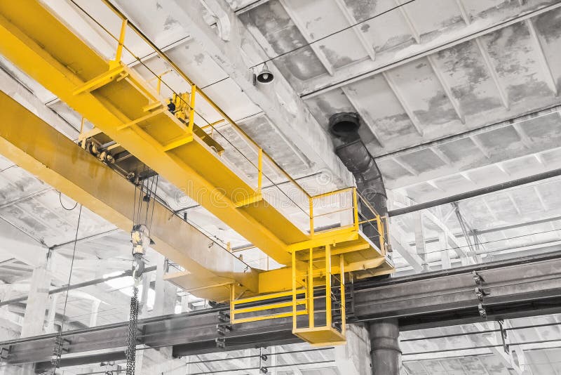 Overhead Construction Beams Stock Image - Image of massive ...