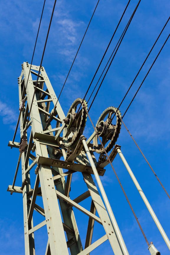Overhead contact wiring stock image. Image of electrified - 18025103
