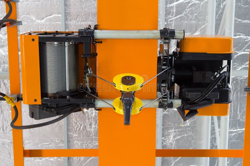 Overhead Crane Factory stock image. Image of rail, factory - 89569411