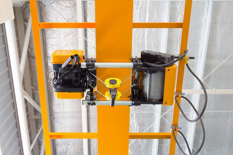 Overhead Crane Factory stock image. Image of hall, industrial - 97143265