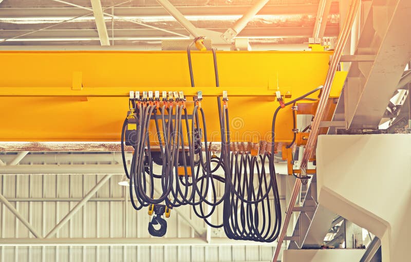 Overhead Crane Factory stock image. Image of industry - 100900531
