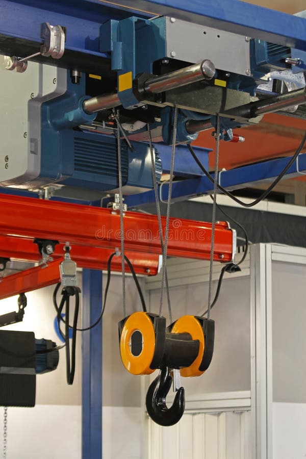 Overhead crane stock photo. Image of gantry, hook, mounted - 34094928