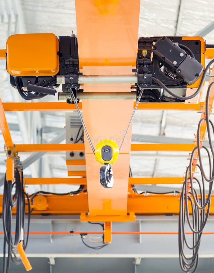 Overhead crane factory stock photo. Image of hang, carry - 189554640