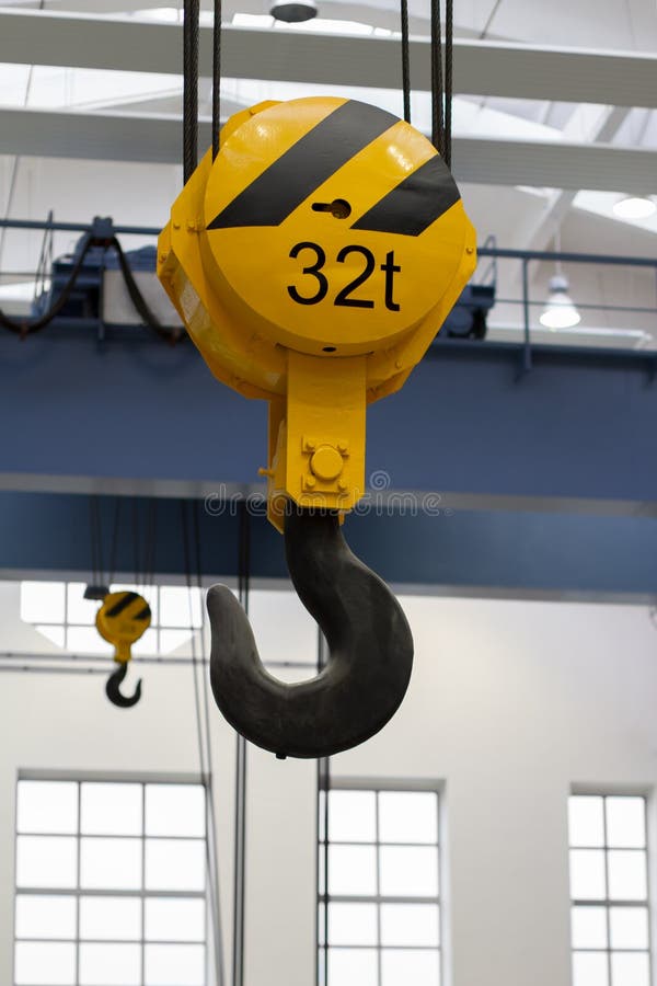 Overhead crane hook stock image. Image of hook, high - 87816347
