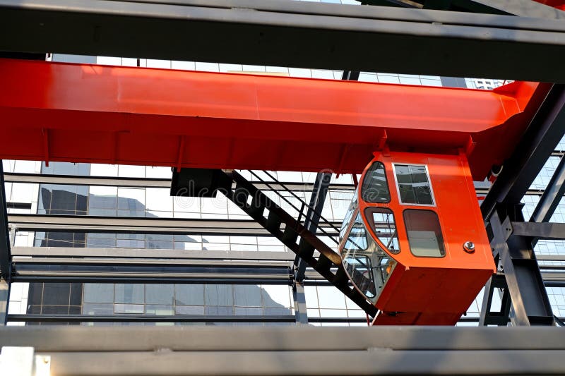 Overhead Crane at a Machine-building Plant Stock Image - Image of ...