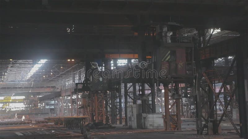 Overhead Crane Movement in a Factory. Overhead Crane in a Factory ...