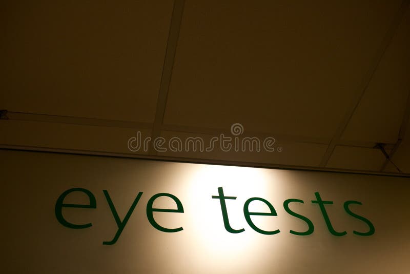 Overhead eye test sign stock photo. Image of sight, data - 133844142