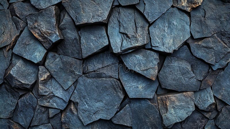 An Overhead Flat Lay Highlights the Charcoal and Ebony Slate Surface or ...