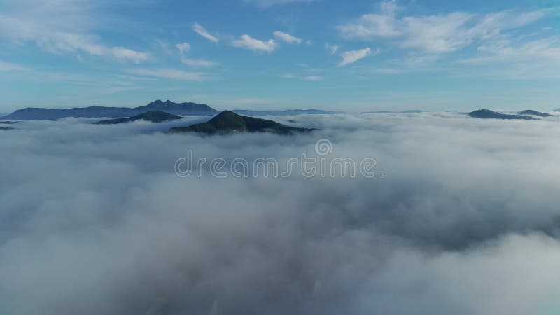 Overhead Footage of Cumulonimbus Clouds Rolling Overhead from All ...