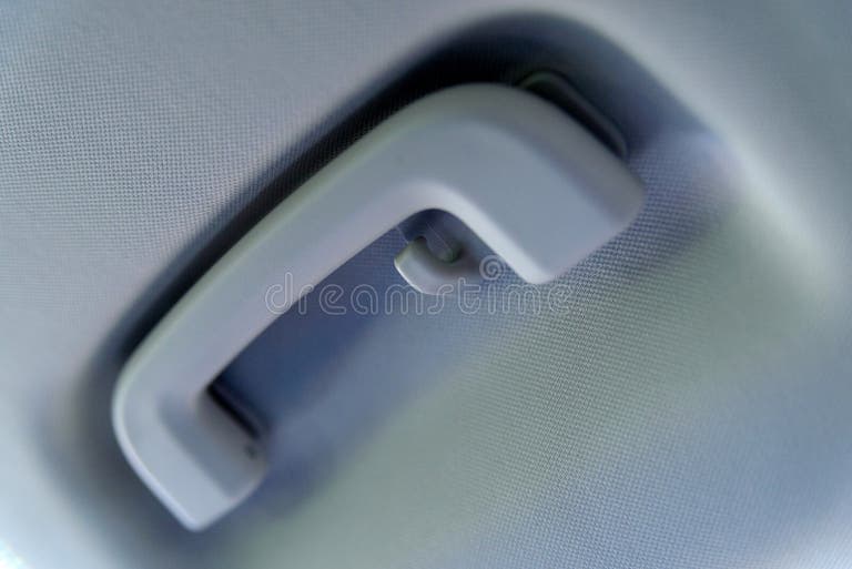 Overhead Grab Handle in Car, Showing Handle and Coat Hook Stock Photo ...