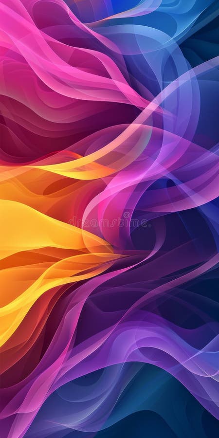 Vibrant Abstract Waves of Colorful Light Creating a Dynamic and ...