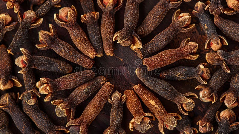 An Overhead Image of Aromatic Cloves Arranged in a Circular Pattern ...