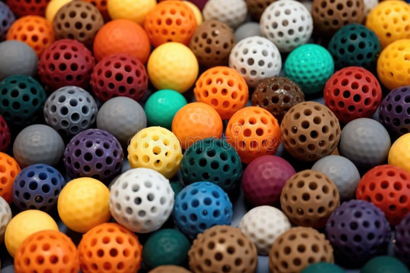Overhead Image of Freshly Pressed Rubber Balls in a Tray Stock Image ...