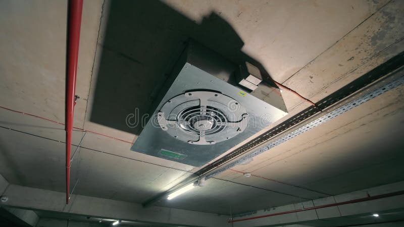 Overhead Industrial Ventilator, an Industrial Ventilator Installed on a ...