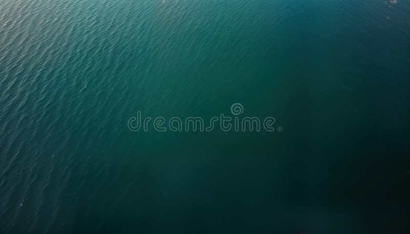 Overhead Lake View Shows Deep Blue Water Surface. Ripples Create ...