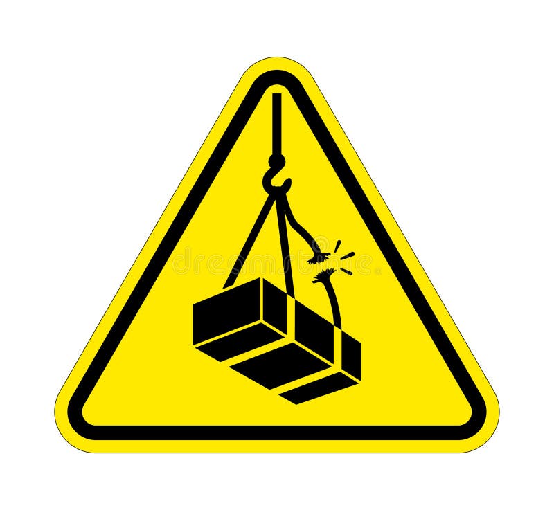 Overhead Load Hazard Sign Construction Site Stock Illustration ...