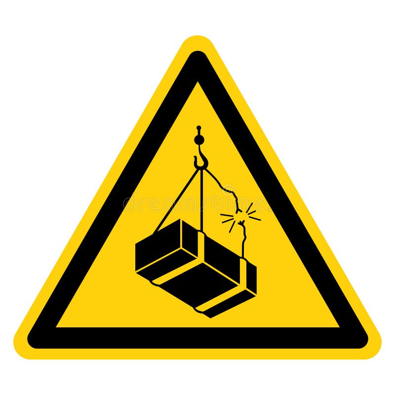 Overhead Load Symbol Sign,Vector Illustration, Isolated on White ...