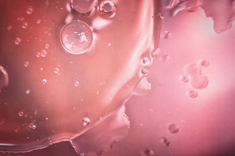 Overhead Macro Shot of Pink Droplets on a Surface Stock Photo - Image ...