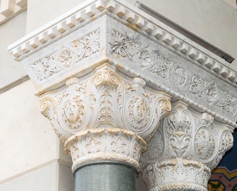 Overhead part of column stock image. Image of design - 95941651