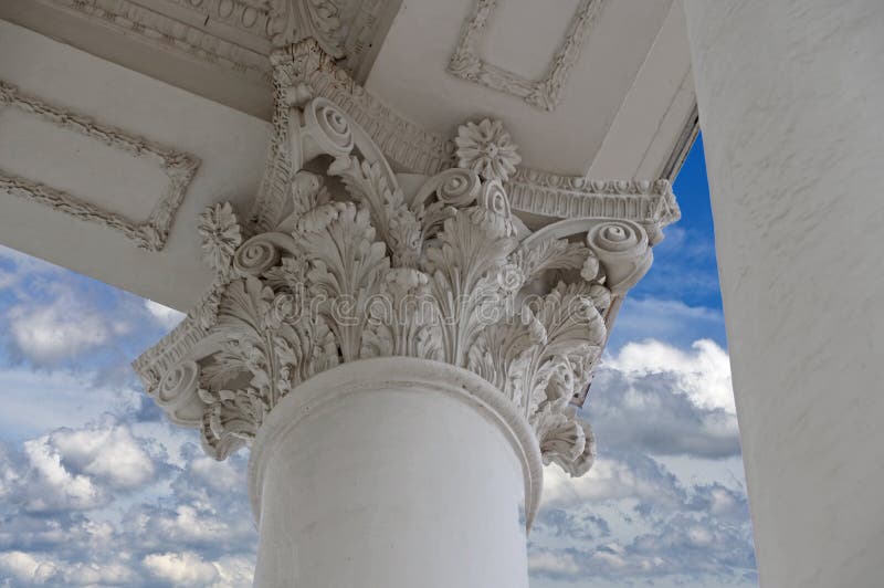 Overhead part of column stock photo. Image of corinthian - 120629242