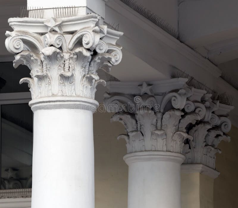 Overhead part of columns stock photo. Image of building - 173626644