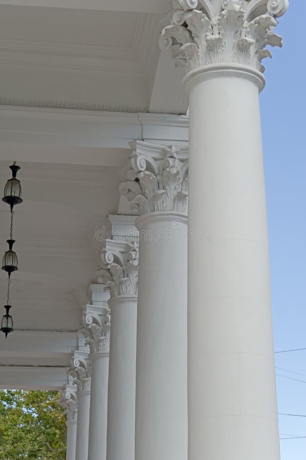 Overhead part of columns stock image. Image of government - 80447923