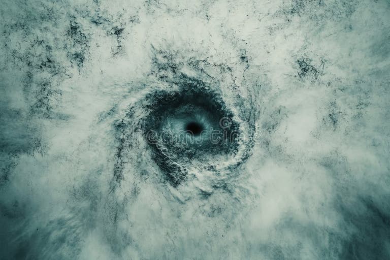 Overhead Perspective of an Enormous Storm Cloud System Generating a ...