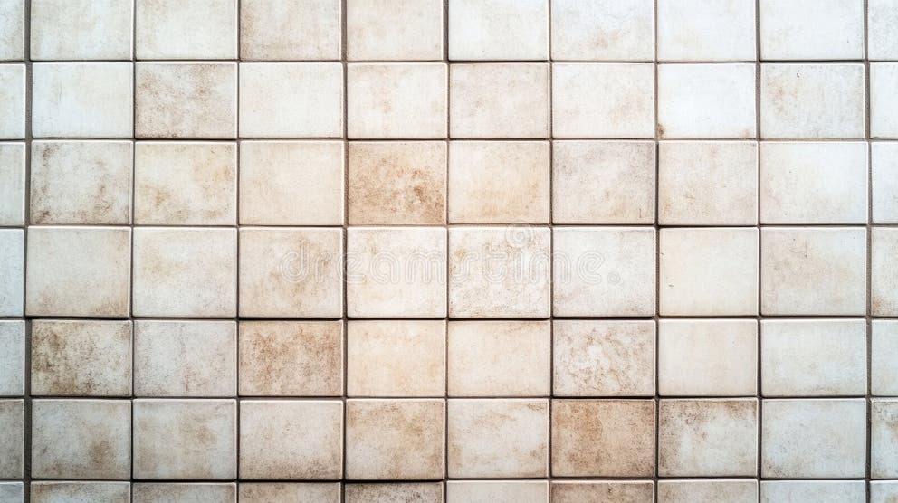 Overhead Perspective Revealing Pristine Ceramic Tile Installation ...