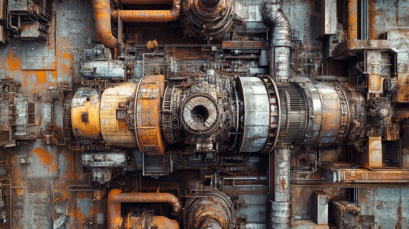 Industrial Factory from a Bird S Eye View Showcasing Intricate ...