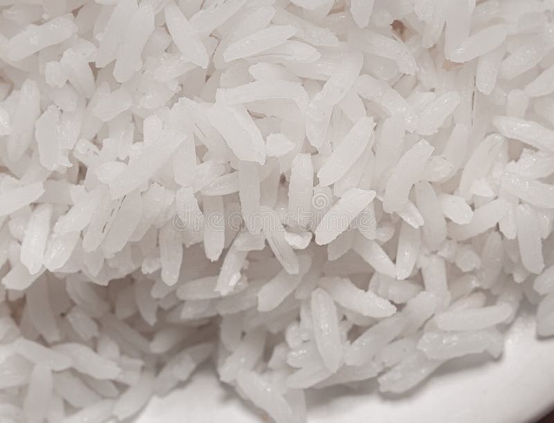 Cooked white rice. stock image. Image of ingredient - 166613053