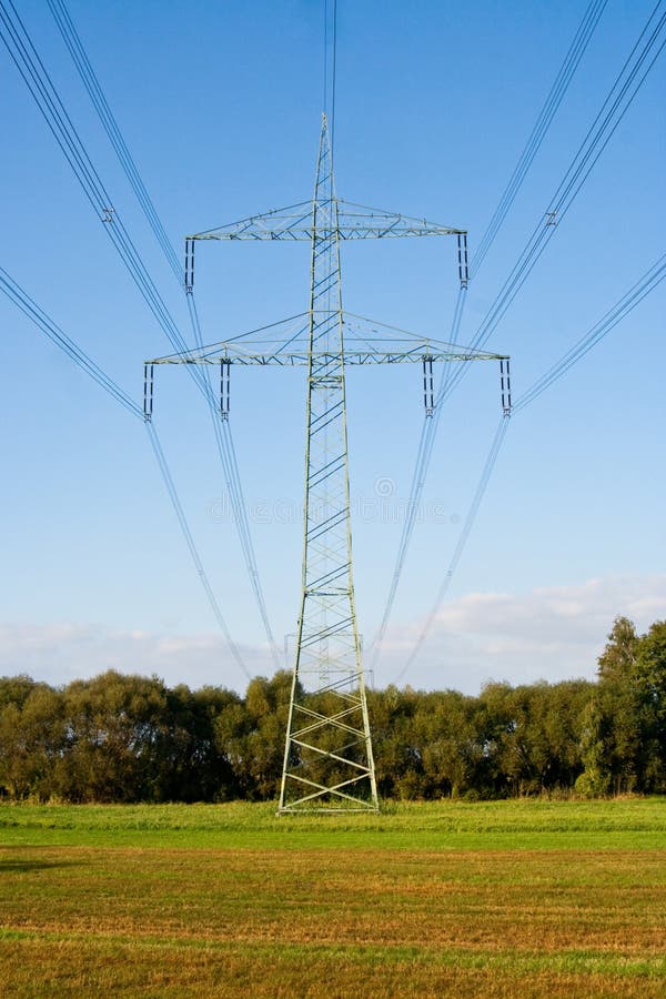 Overhead power line stock photo. Image of towers, cloudy - 59048974