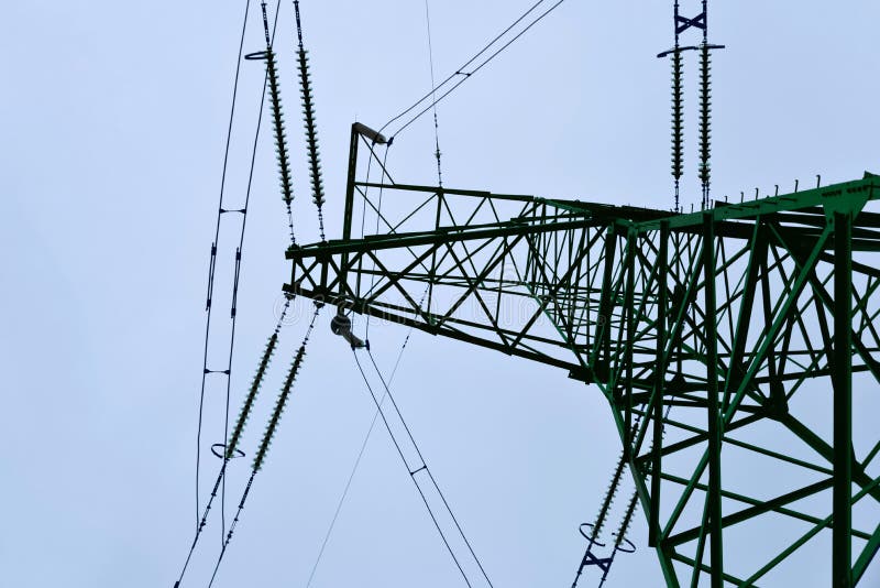 Overhead power line stock photo. Image of power, electricity - 104799082