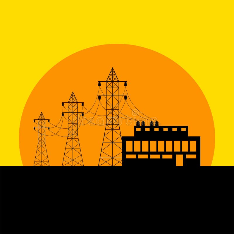 Substation Vector Icon Isolated on Transparent Background, Substation ...